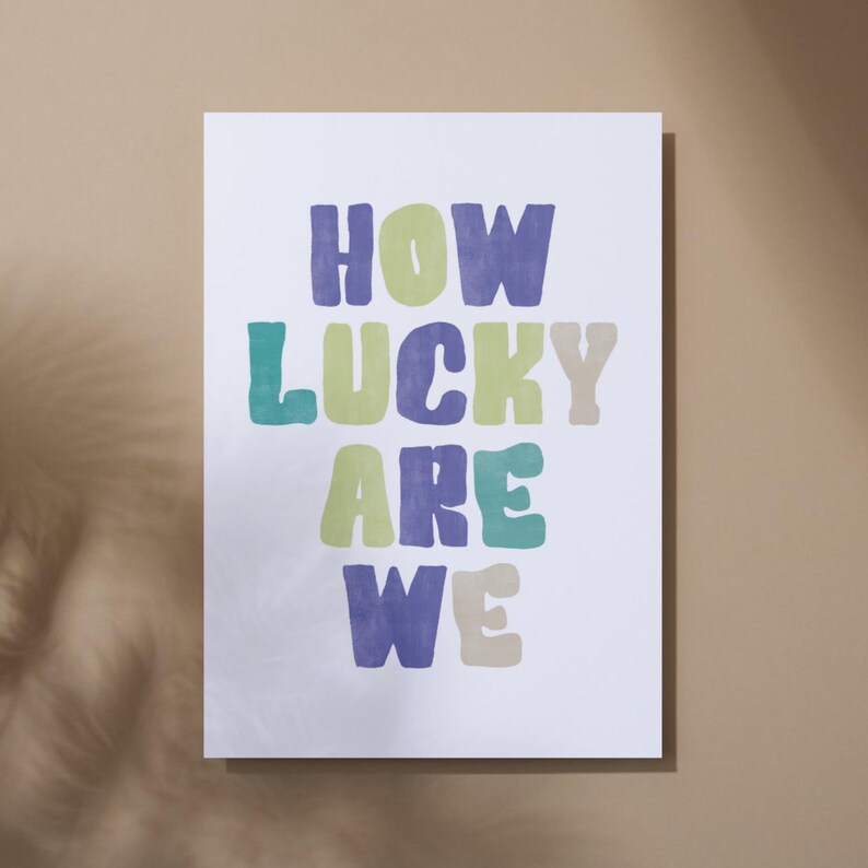 How Lucky Are We Zach Bryan Lyrics Watercolor Print 28 Song Instant ...