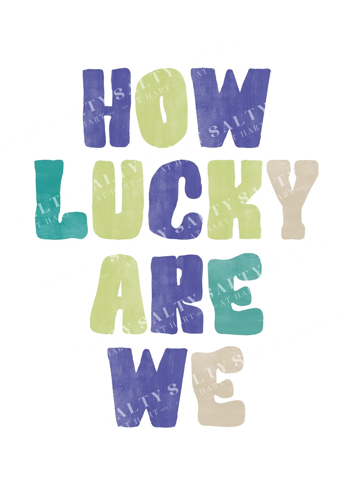How Lucky Are We Zach Bryan Lyrics Watercolor Print 28 Song Instant ...