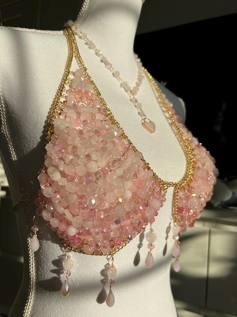 Janinedessaints: Aphrodite Beaded Bra - Etsy