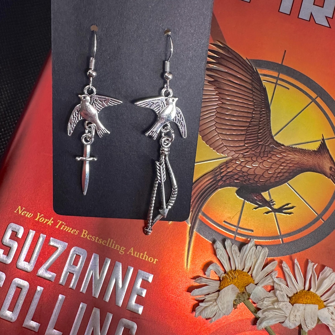 The Hunger Games Dangle Earrings - Lenore Dove Haymitch Albernathy ...