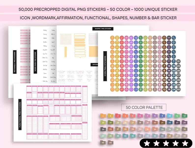 All-in-one Digital Planner 2024, 2025, 2026, Digital Planner, Digital ...