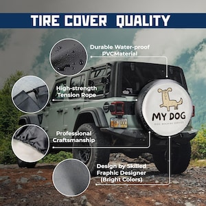 Custom Spare Tire Cover for All Sizes - Personalized Wheel Cover With ...