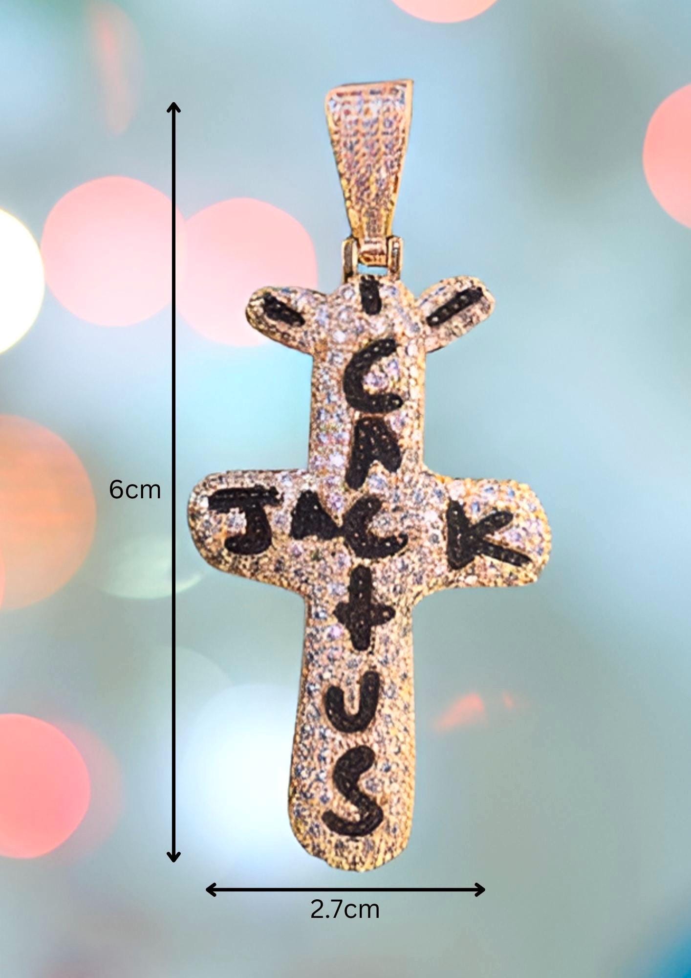 Travis Scott 24” Cactus Jack 18ct Gold-plated Iced Out Chain, 25g ...