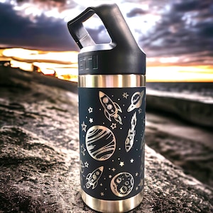 Outerspace Engraved Yeti Rambler Jr, Rocketship Sippy Cup,planet and ...