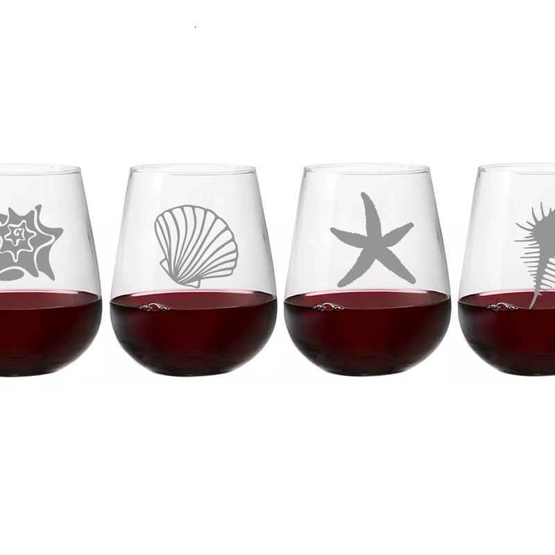 Beach Wine Glasses - Etsy