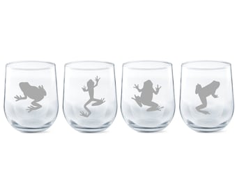 Frog Etched Glass - Etsy