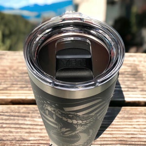 Snake and American Flag Engraved Yeti Tumbler,gift for Dad,dont Tread ...