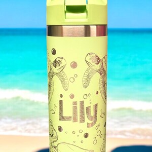Sea Turtle Engraved YETI Tumbler,laser Engraved Sea Turtles,sea Turtle ...