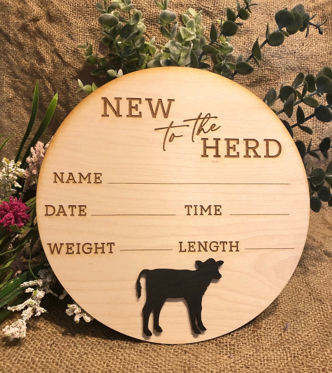 Laser Engraved Baby Birth Stat Sign,new Baby Announcement,new to the ...