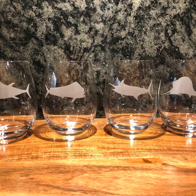 Etched Wine Glasses Etsy