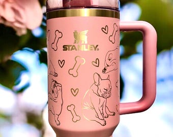 Free Shipping Engraved French Bulldog 30 Oz Tumbler,french Bulldog 30 ...