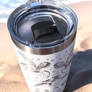 Sea Turtle Engraved YETI Tumbler,laser Engraved Sea Turtles,sea Turtle ...