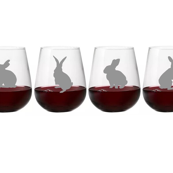 Bunny Rabbit Drinking Glasses - Etsy