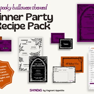 The All Hallows' Eve Recipe Pack | Digital Templates, Curated Dinner ...