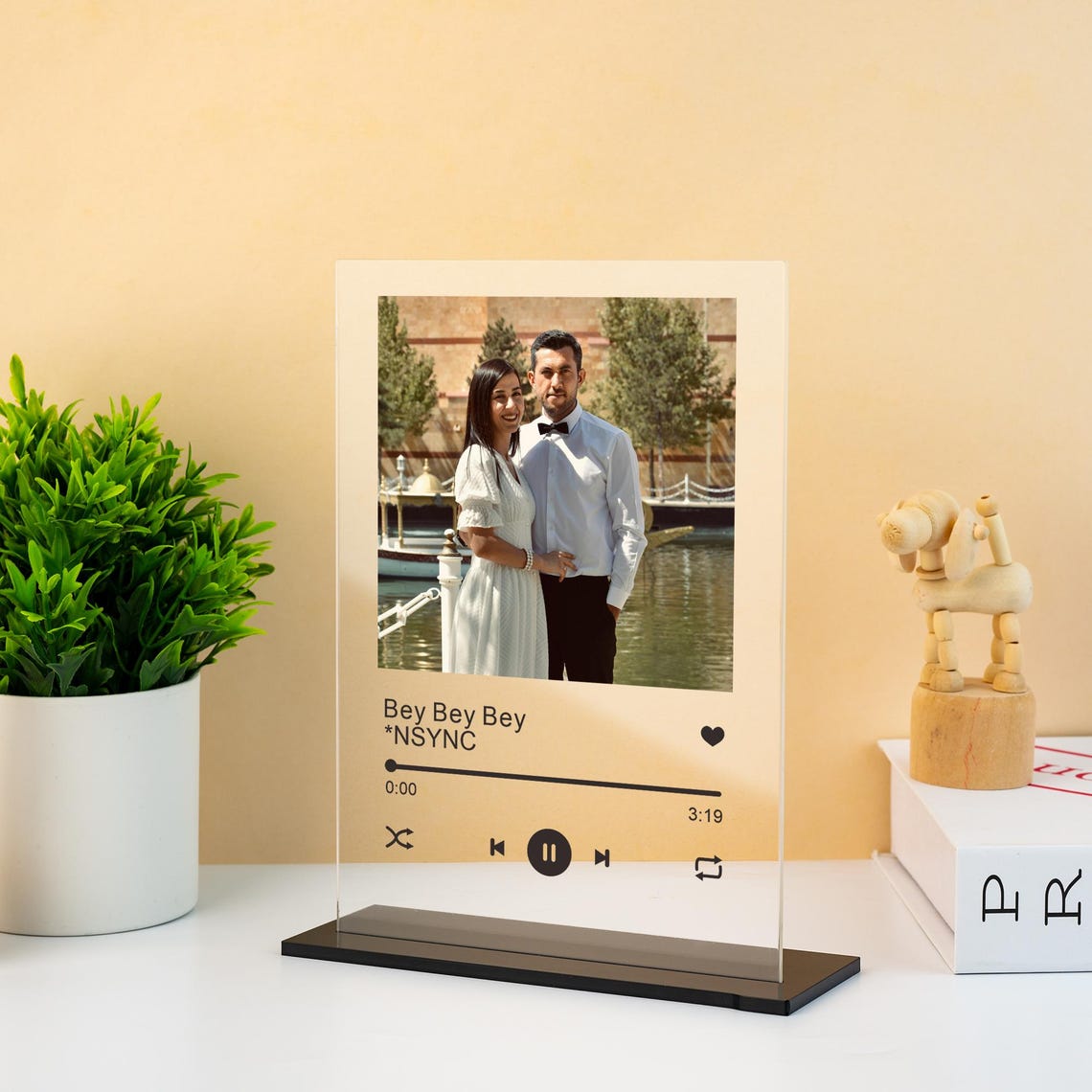 Music Song Plaque With Acrylic Base, Personalised Acrylic Plaque With ...