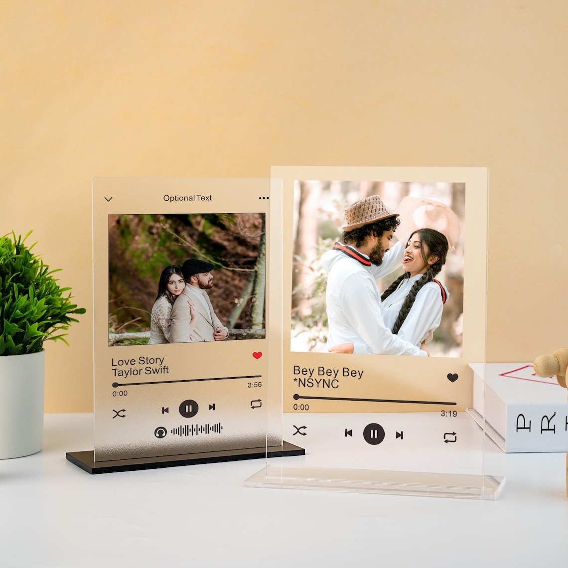 Music Song Plaque With Acrylic Base, Personalised Acrylic Plaque With ...