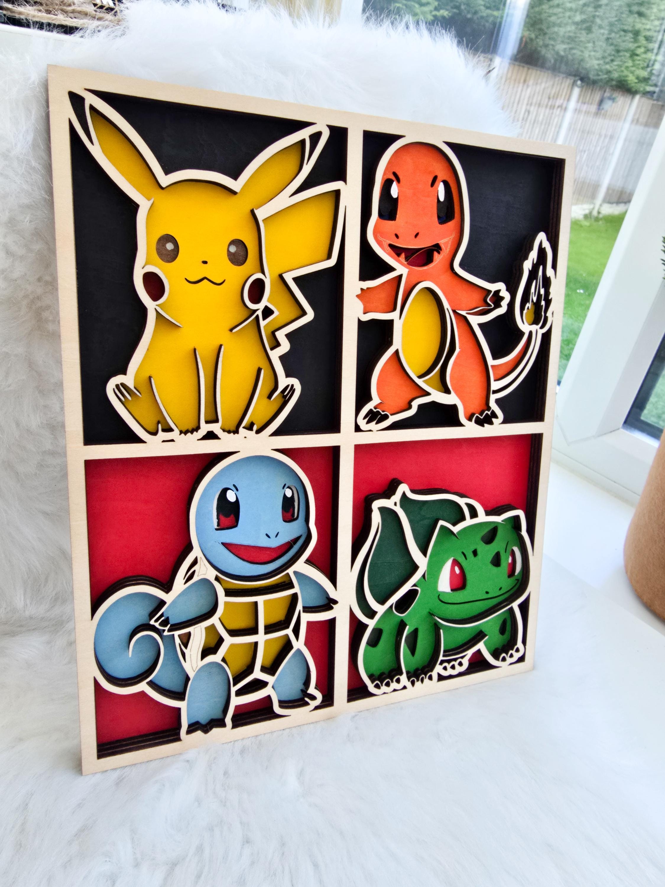 3d Layered Pokemon Svg | Pikachu, Charmander, Squirtle, Bulbasaur ...