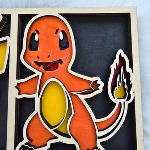 3d Layered Pokemon Svg | Pikachu, Charmander, Squirtle, Bulbasaur ...