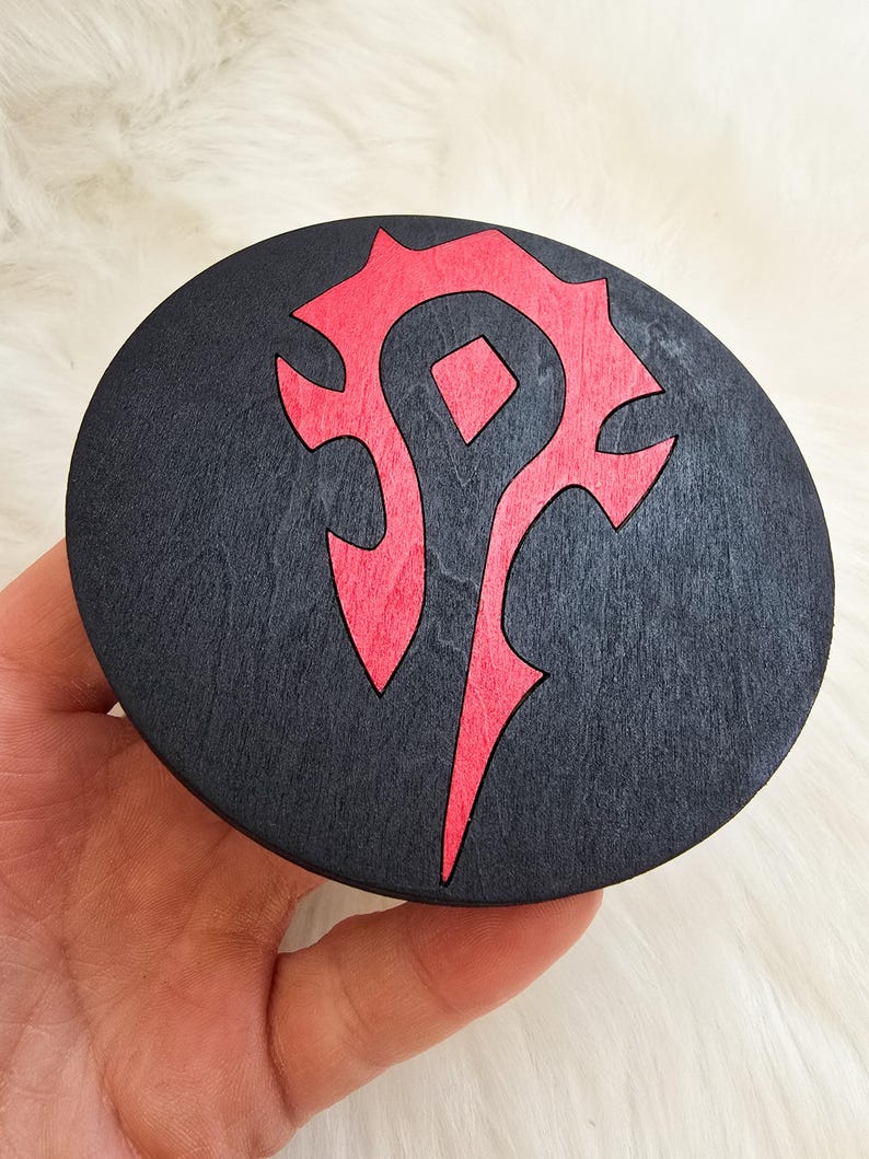 Horde Coaster Svg Digital File | World of Warcraft Inspired Drink ...