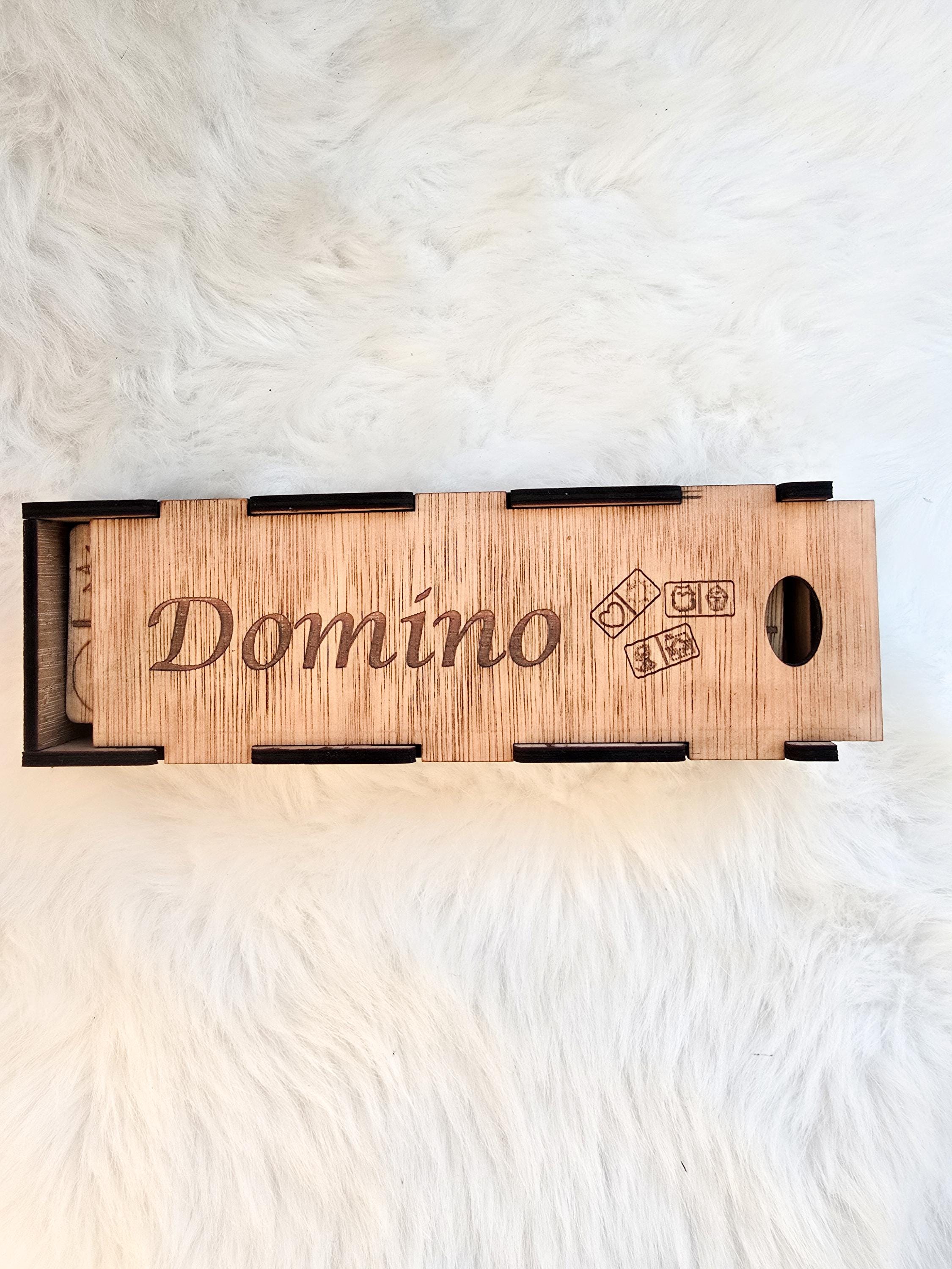 Laser Cut Domino SVG File With Box - Digital Download for DIY Wooden ...