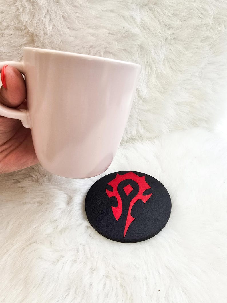 Horde Coaster Svg Digital File | World of Warcraft Inspired Drink ...