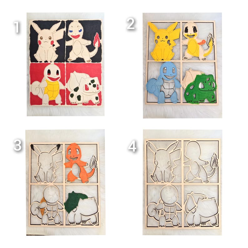 3d Layered Pokemon Svg | Pikachu, Charmander, Squirtle, Bulbasaur ...