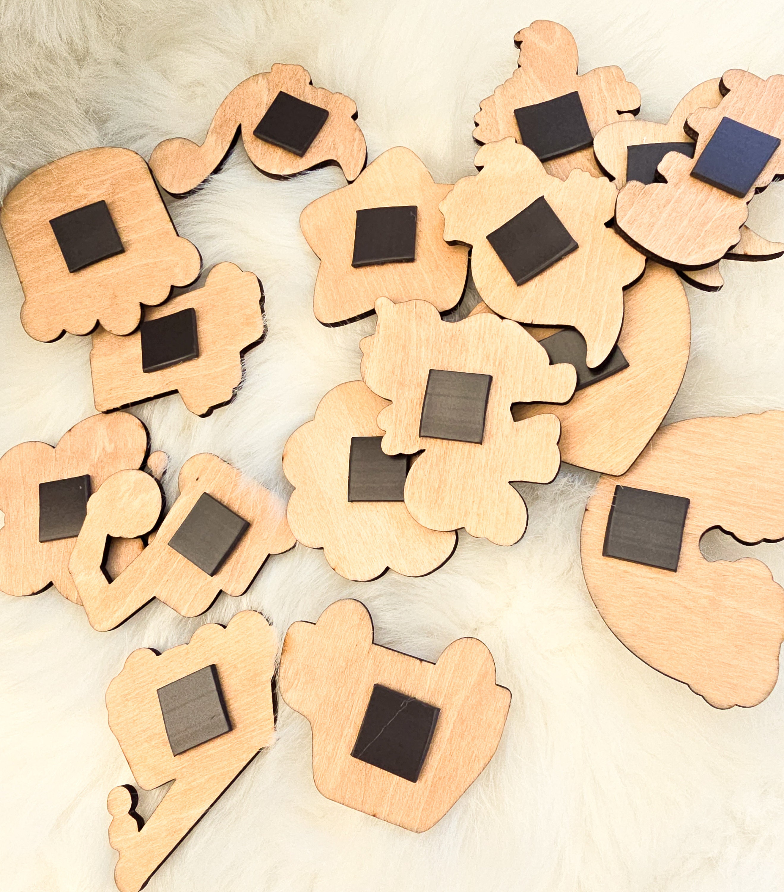 Laser Cut Files for Wooden Refrigerator Magnets SVG DXF AI Lightburn ...