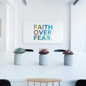 Faith Over Fear Download Art Digital Print Bible Verse Christian ...