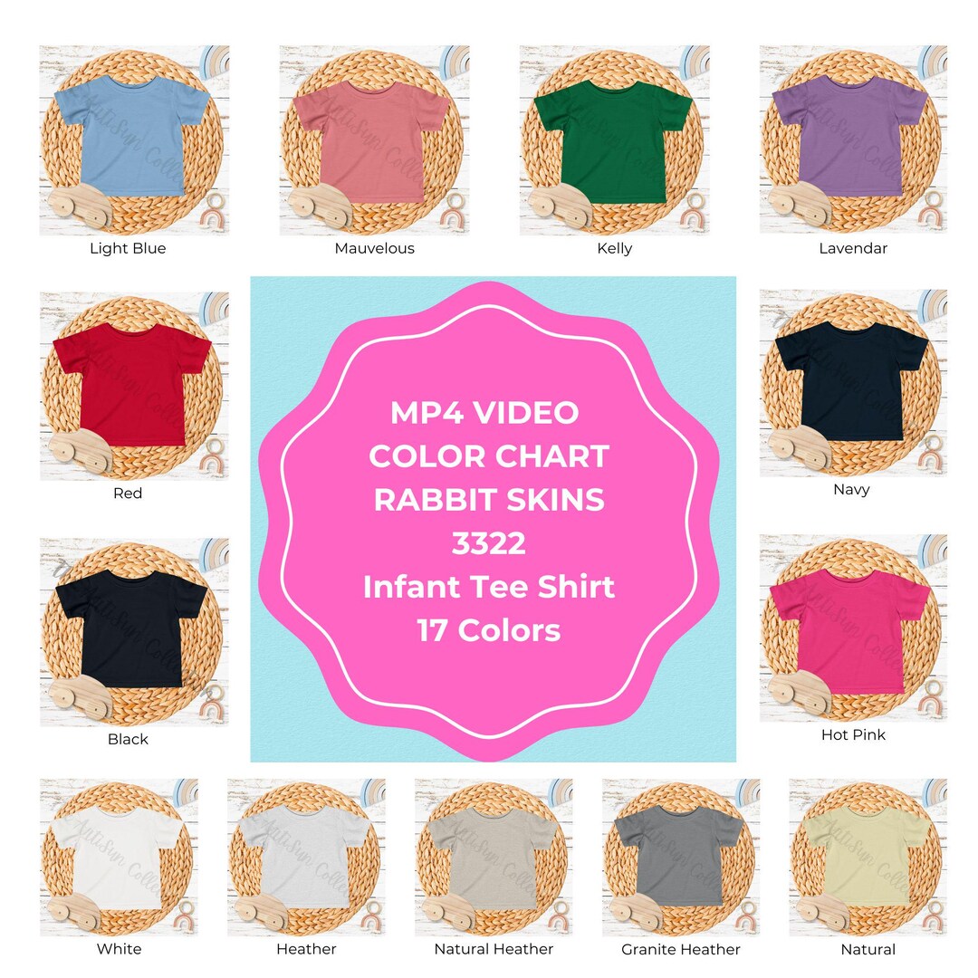 Rabbit Skins 3322 Video Color Chart Mockup MP4 17 Colors Digital ...