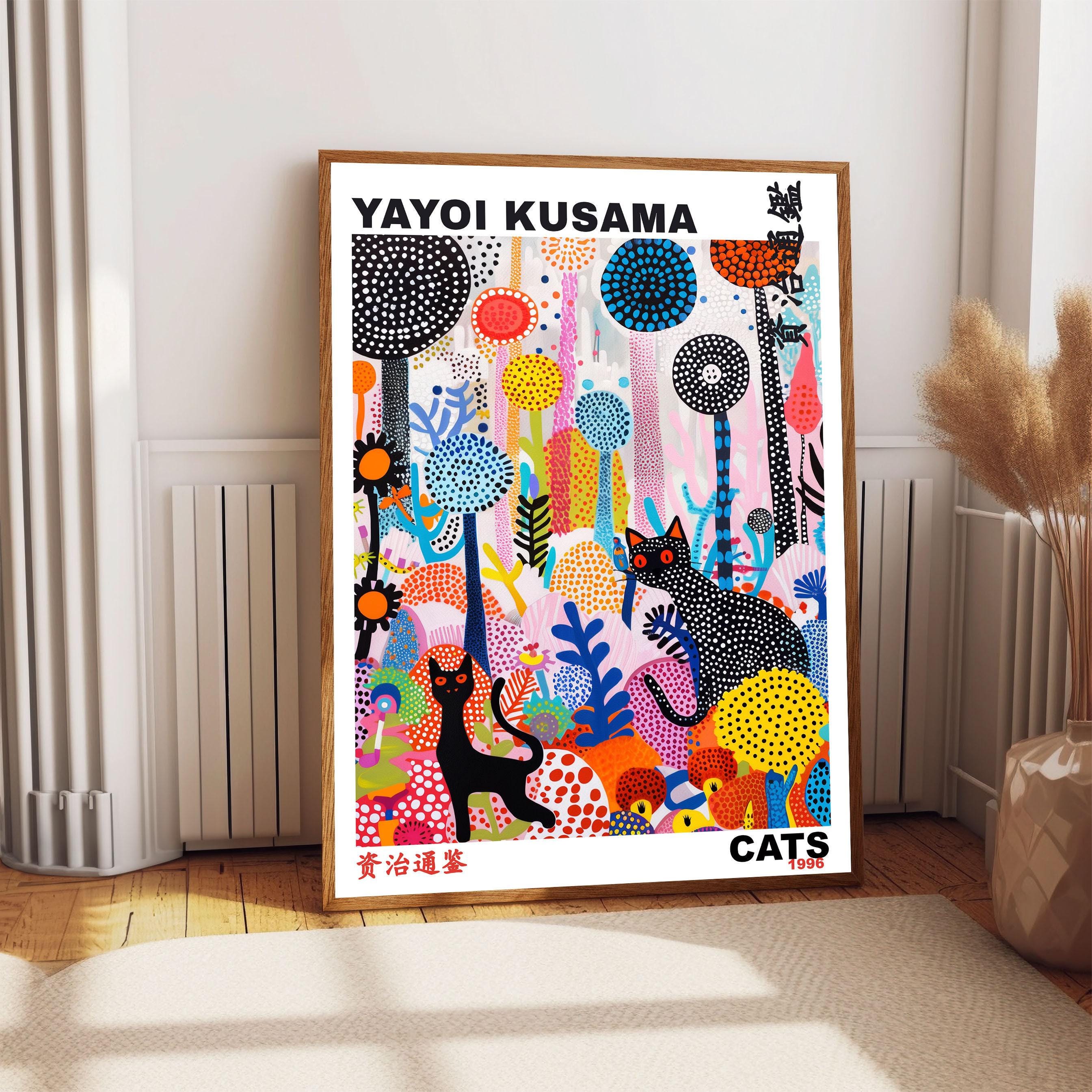 Yayoi Kusama Print, Japanese Art, Yayoi Kusama Poster, Whimsical ...