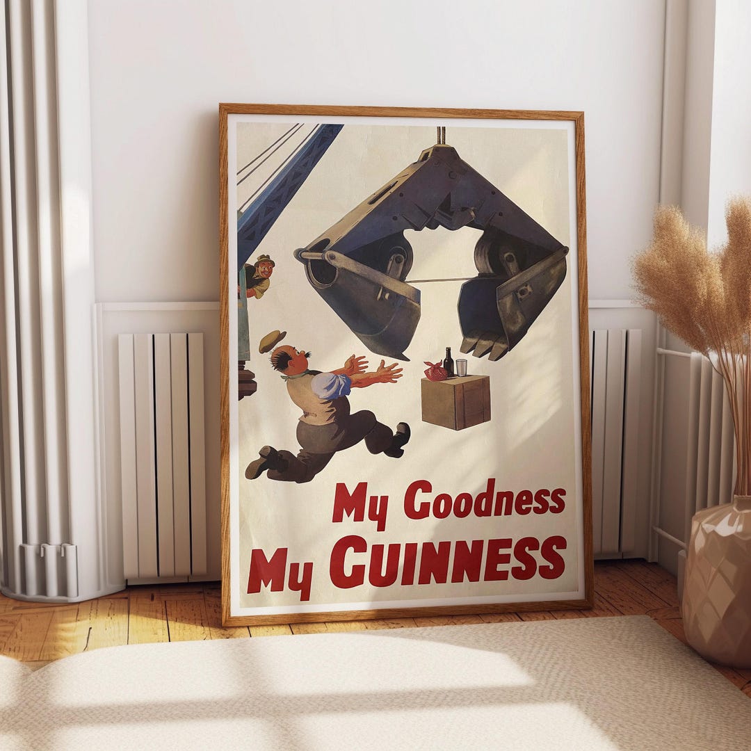 Guinness Poster, Retro Advert Poster, Guinness Print, Vintage ...