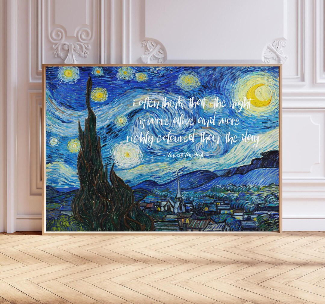 Van Gogh Print, Starry Night, Van Gogh Poster, Altered Art Print ...