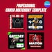 Professional Canva Matchday Template - 8 Customizable Graphics for ...