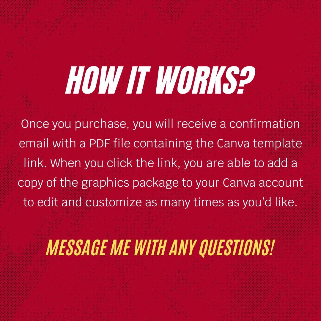 Professional Canva Matchday Template - 8 Customizable Graphics for ...