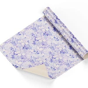 Lavender Watercolor Floral Digital Paper Purple Watercolor Printable ...