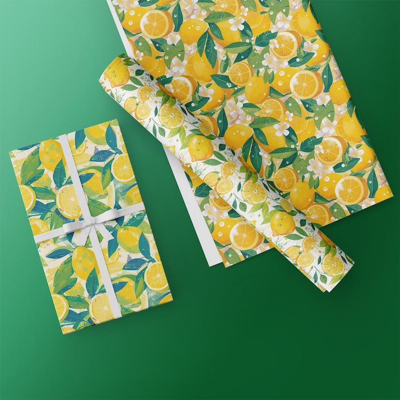 Lemon Digital Paper Lemon Printable Paper Lemon Pattern Lemon ...