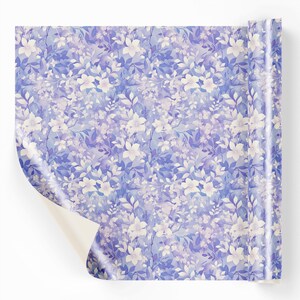 Lavender Watercolor Floral Digital Paper Purple Watercolor Printable ...