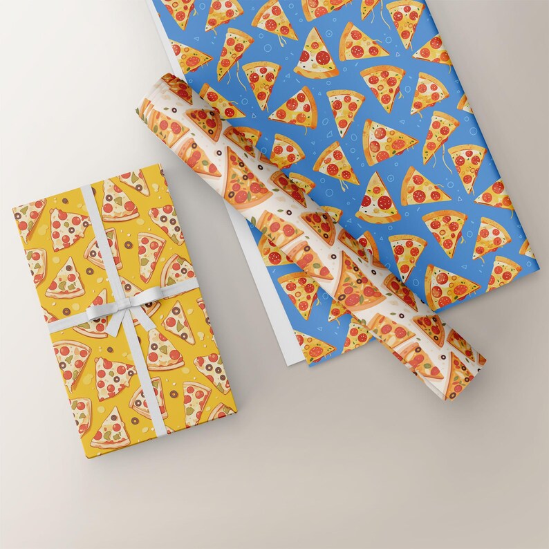 Pizza Digital Paper Pizza Seamless Pattern Pizza Printable Paper Pizza ...
