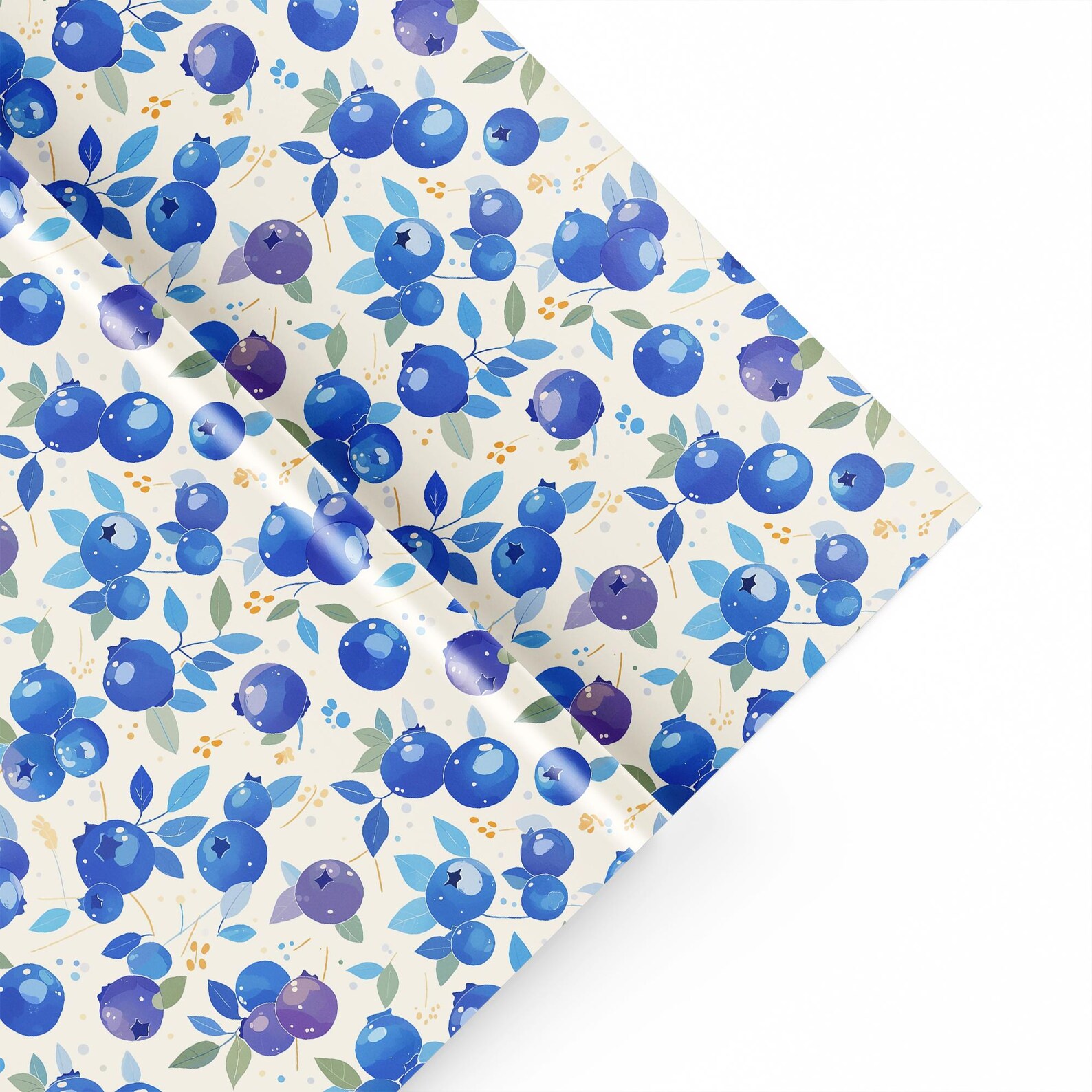 Blueberry Digital Paper Blueberry Seamless Pattern Blueberry Printable ...