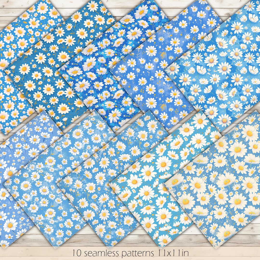 Daisy Pattern Daisy Background Daisy Seamless Pattern Cute Daisy Paper ...