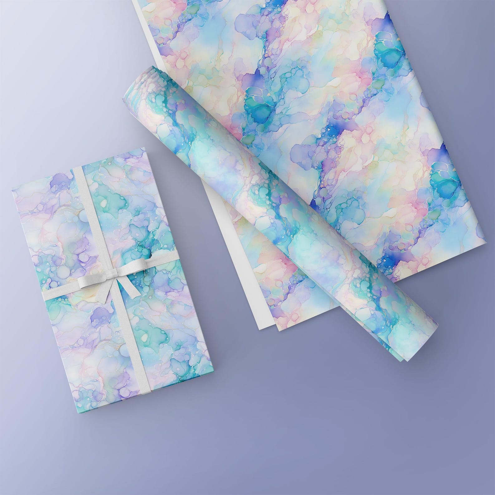 Pastel Alcohol Ink Seamless Pattern Alcohol Ink Digital Paper Pastel ...