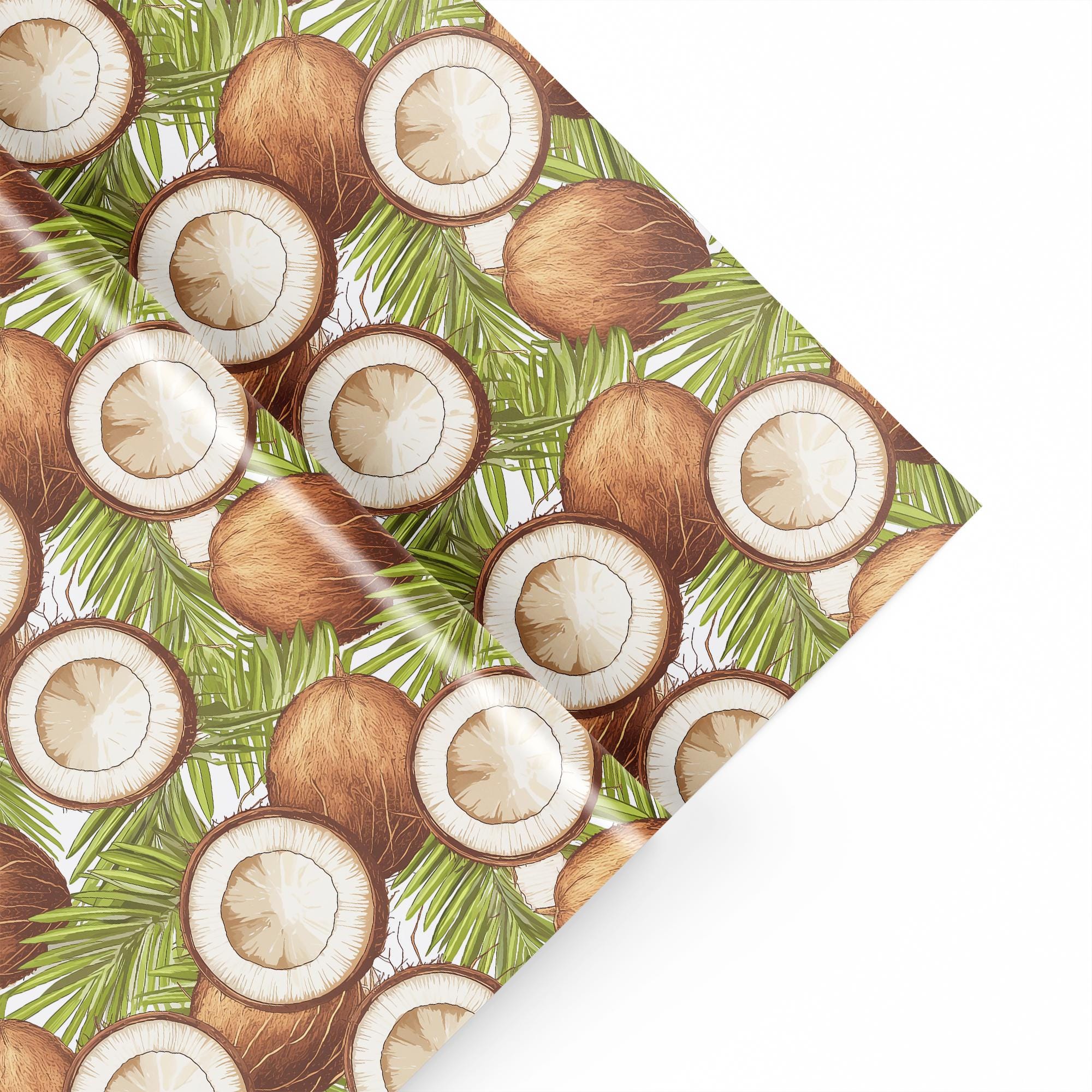 Green Coconut Background Coconut Seamless Pattern Green Coconut Texture ...