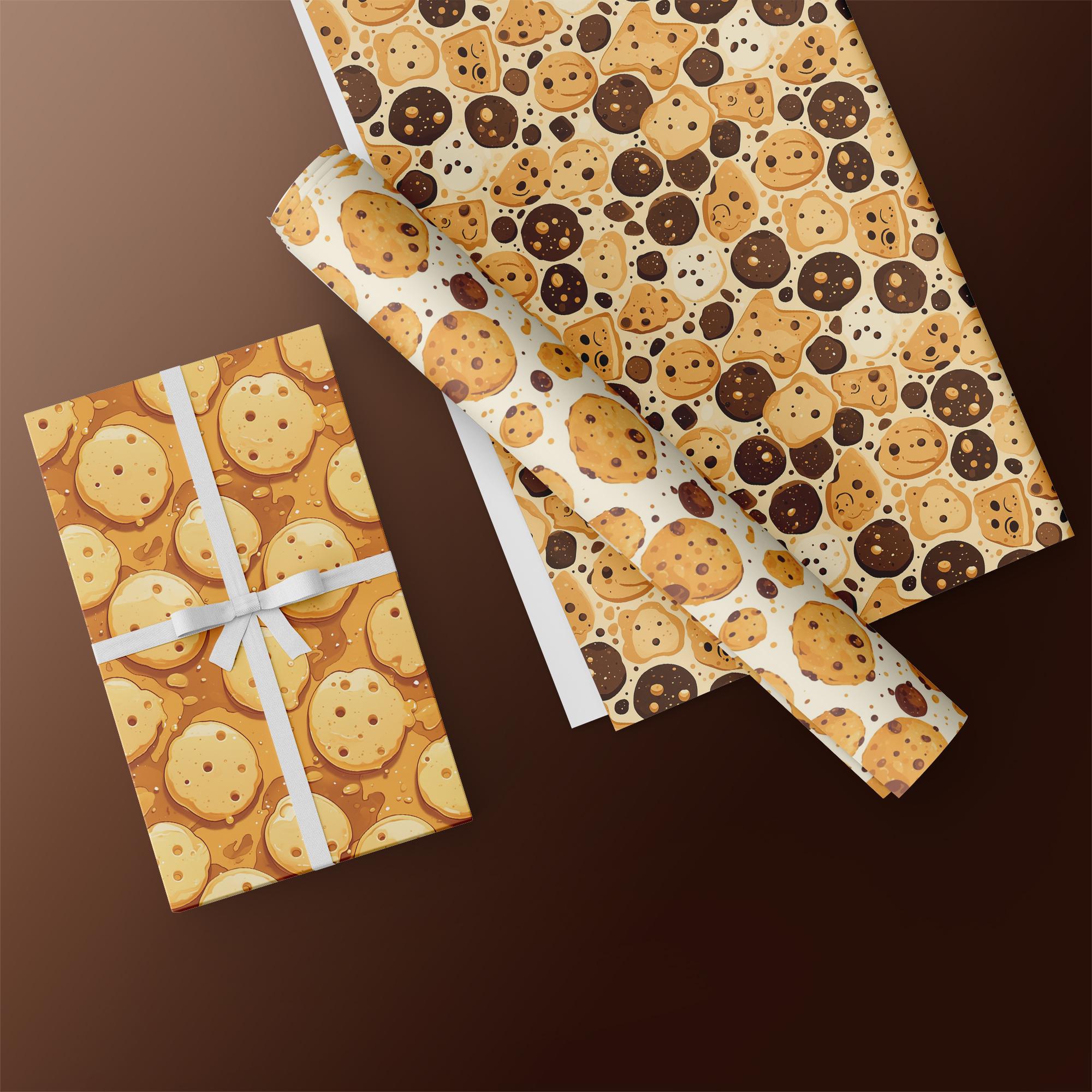 Cookie Digital Paper Cookie Printable Paper Baking Pattern Cookie ...