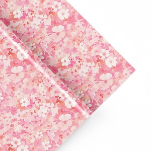 Pink Watercolor Flowers Seamless Pattern Pink Watercolor Floral Digital ...