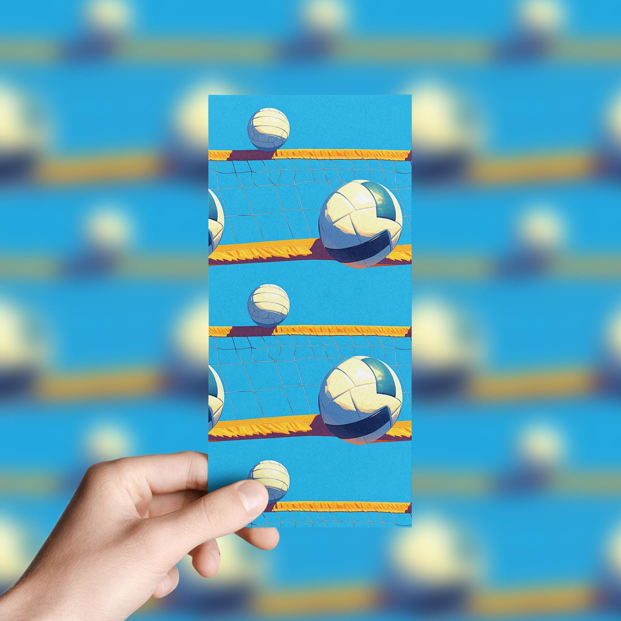 Volleyball Digital Paper Volleyball Seamless Pattern Volleyball ...