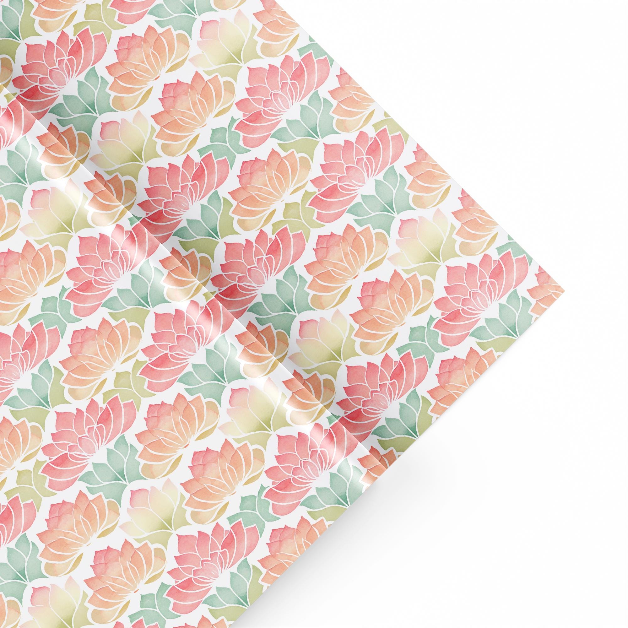 Lotus Seamless Pattern Lotus Printable Paper Lotus Pattern Lotus ...