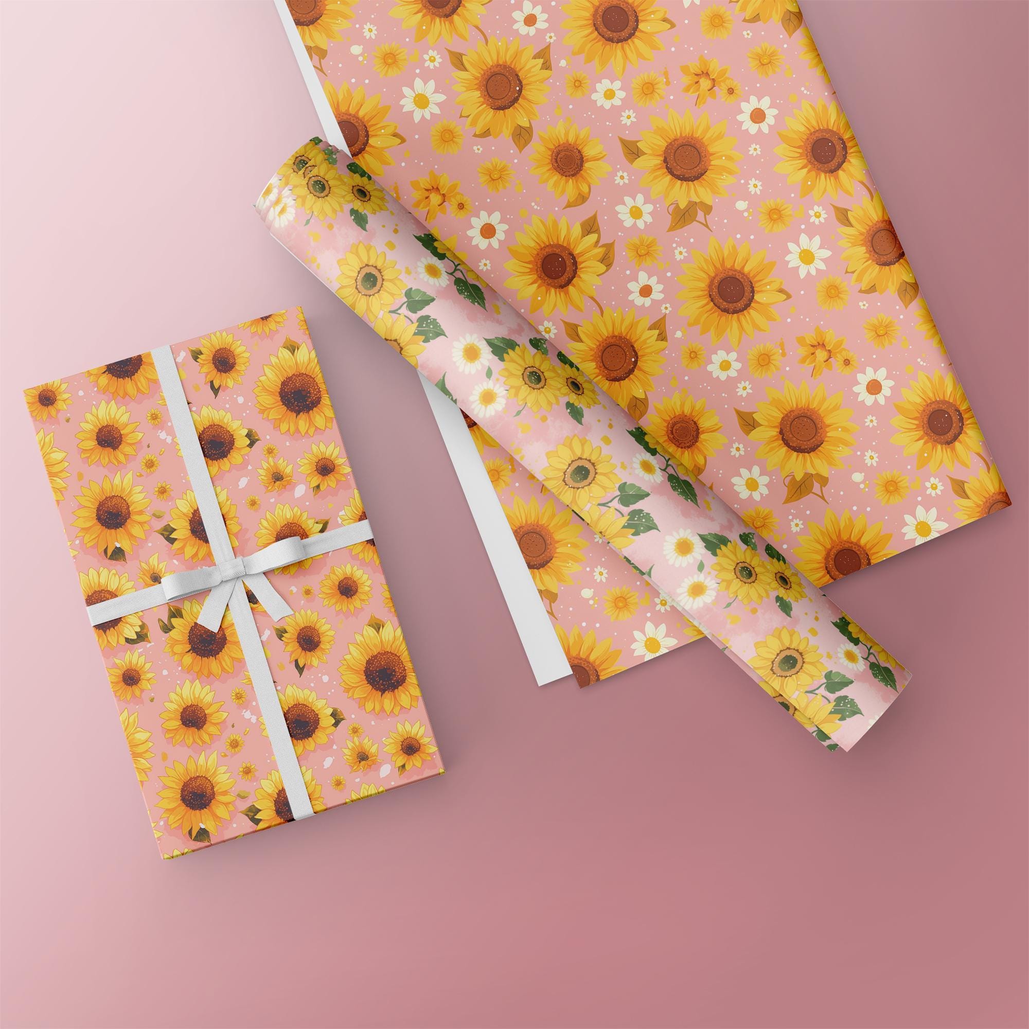 Sunflower Printable Paper Sunflower Pattern Sunflower Background ...