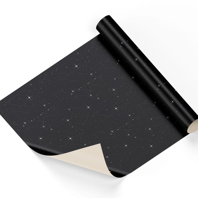 Black Galaxy Printable Paper Constellations Pattern Black Starry Sky Background Night Sky ...