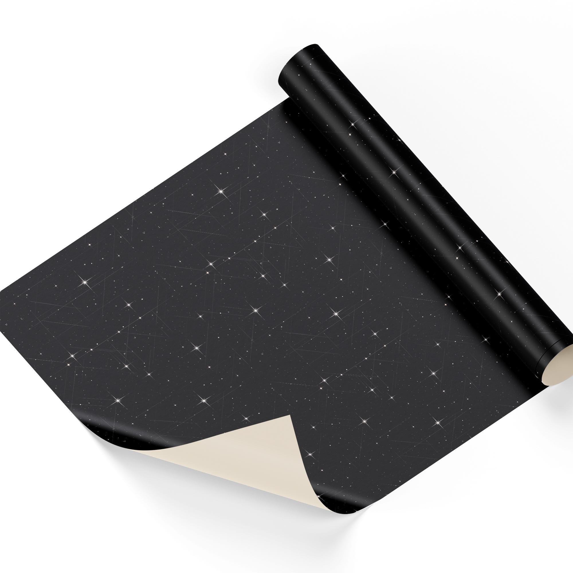 Black Galaxy Printable Paper Constellations Pattern Black Starry Sky ...