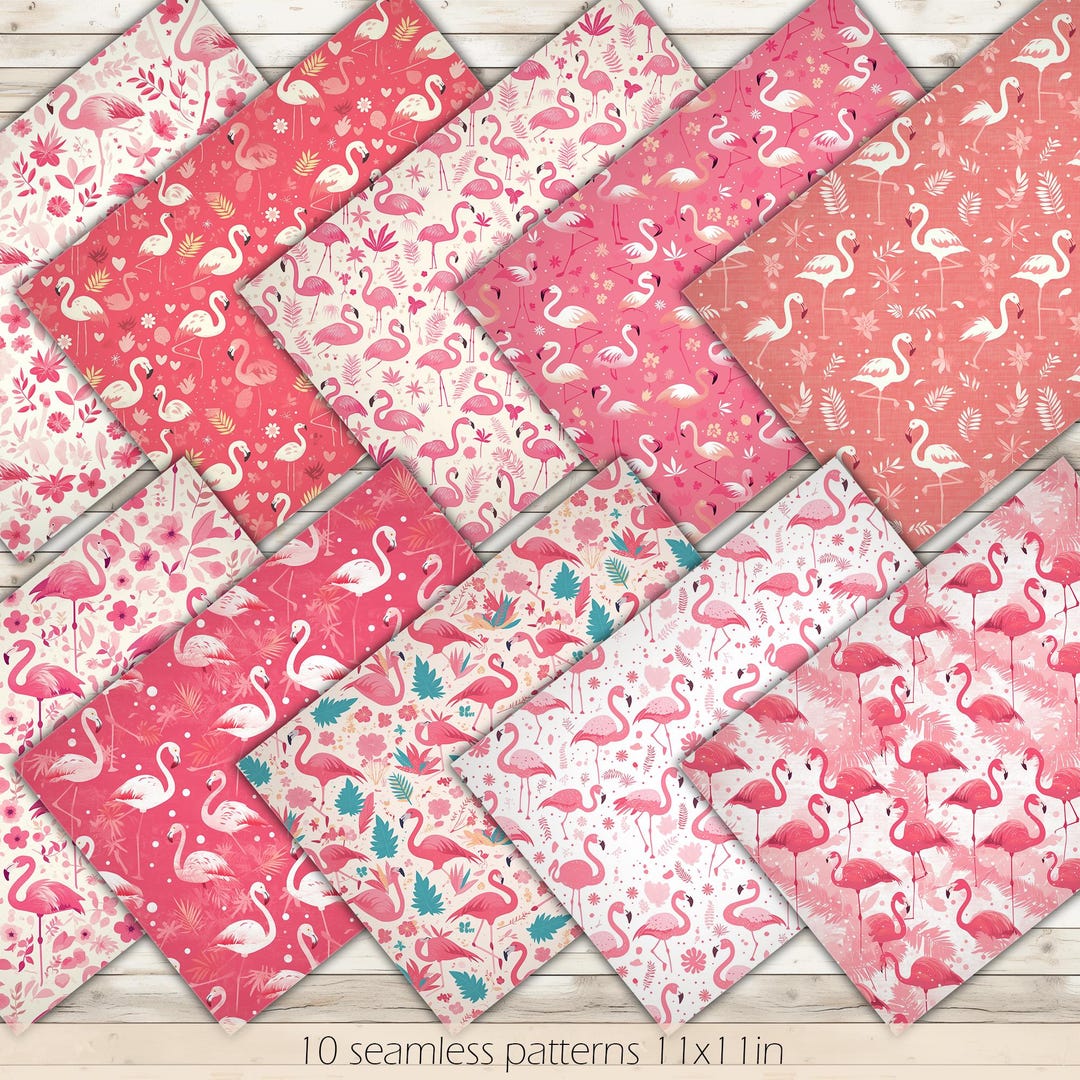 Flamingo Seamless Pattern Flamingo Texture Flamingo Digital Paper ...